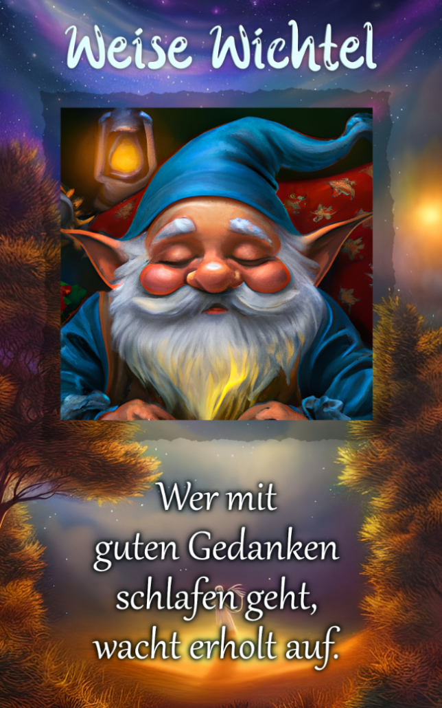 Gute Nacht Gedanken - Wichtel-Village